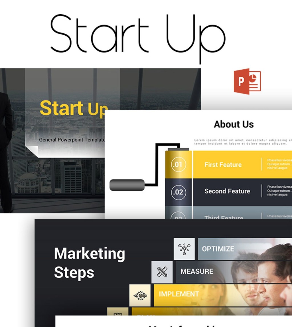 Start Up PowerPoint Template #66032
