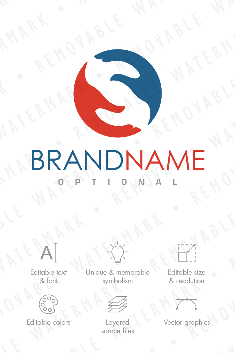 S Trading Hands Logo Template #66155