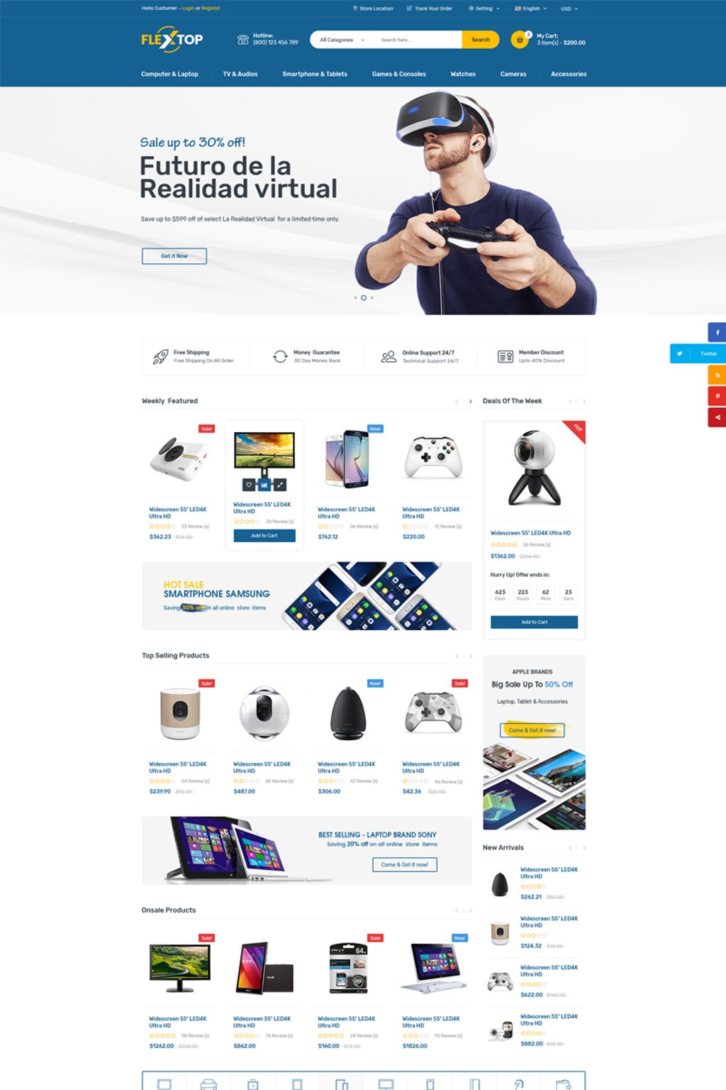 Simple Ecommerce Website Template Contoh Gambar Template