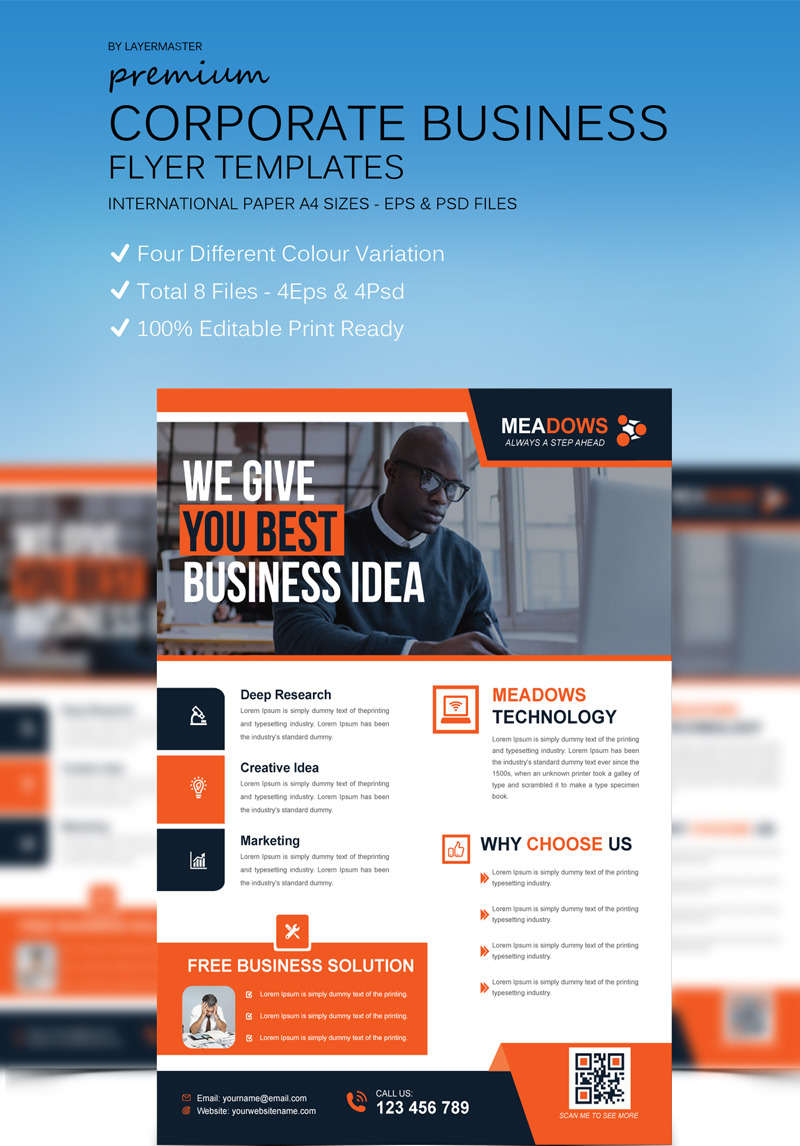 Business Technology Flyer - Corporate Identity Template #67520