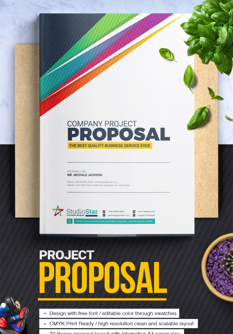 Project Proposal - Corporate Identity Template #67665