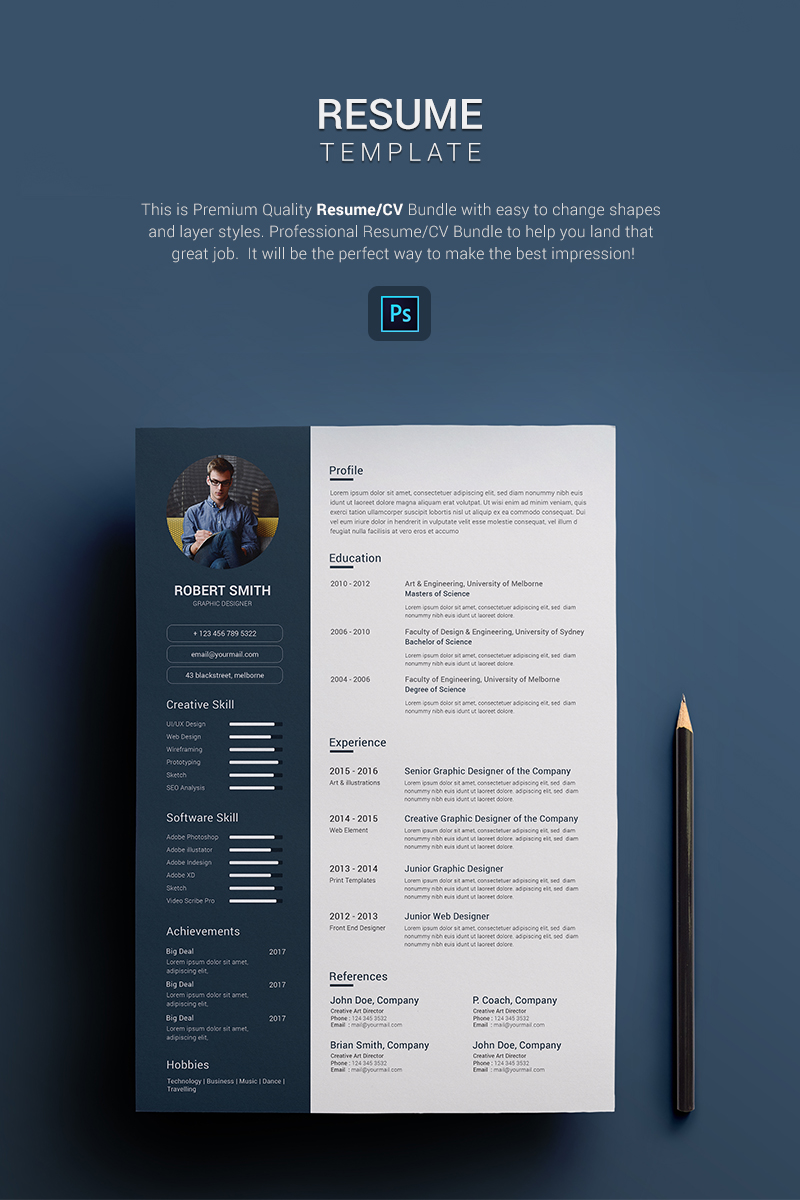 Robert Smith Graphic Designer Resume Template 67689