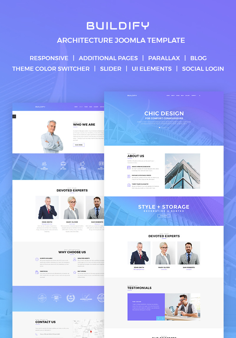 Buildify - Elegant Architecture & Design Agensy Joomla Template #67717