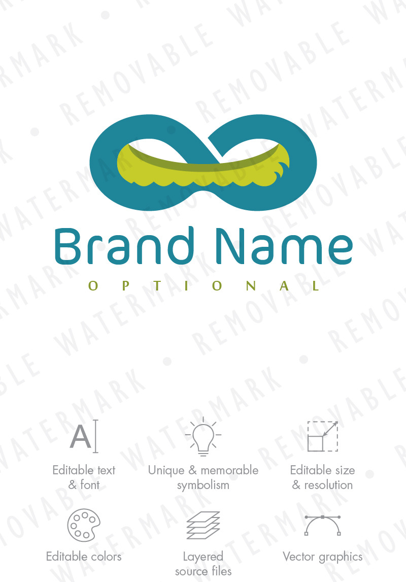 Infinity Boat Logo Template #67838