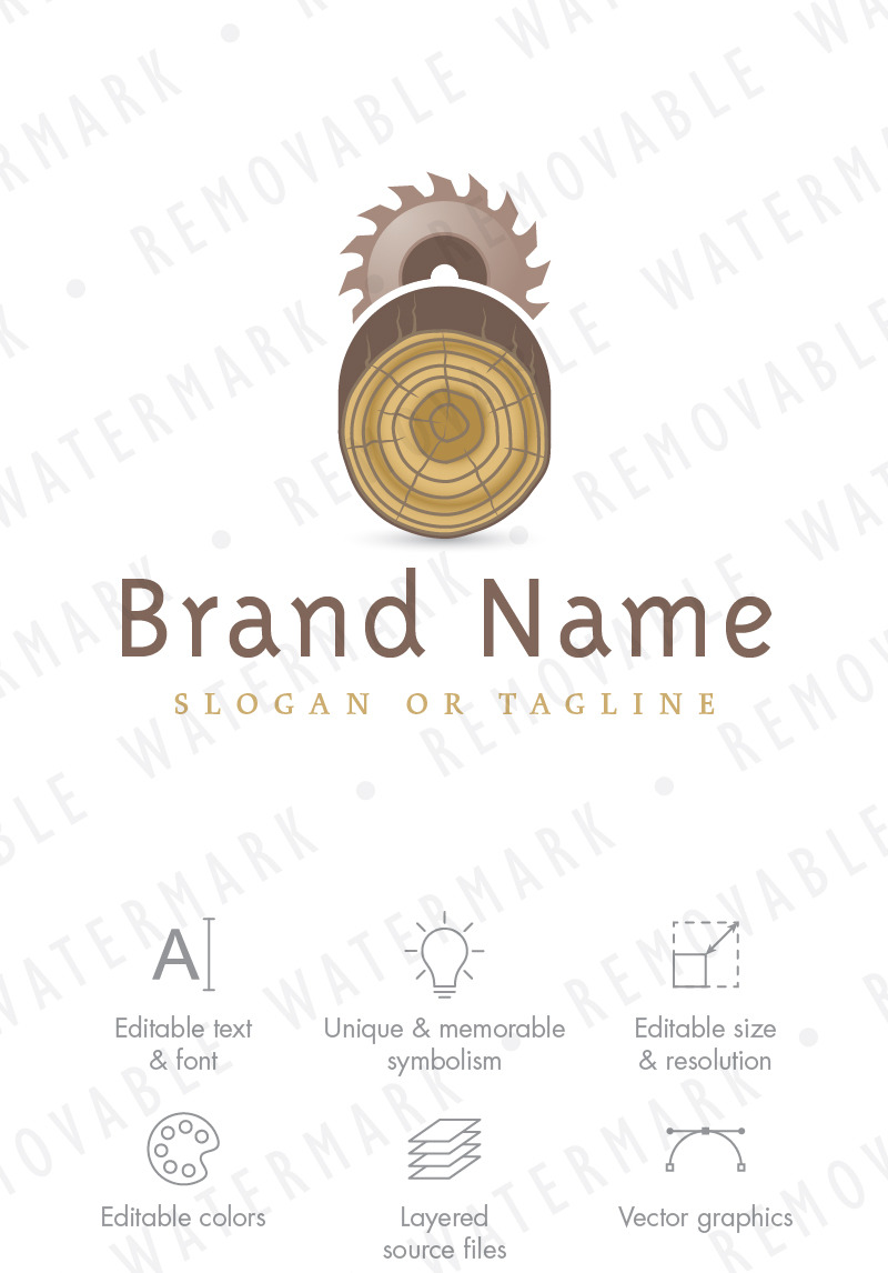 Wood Harvesting - Logo Template #67945