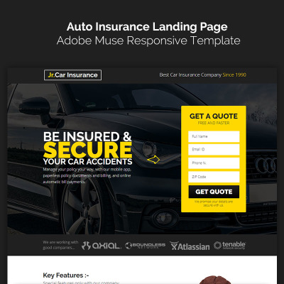 Car Insurance Templates | TemplateMonster