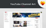 YouTube Channel Art for Auto Shop Social Media #68038