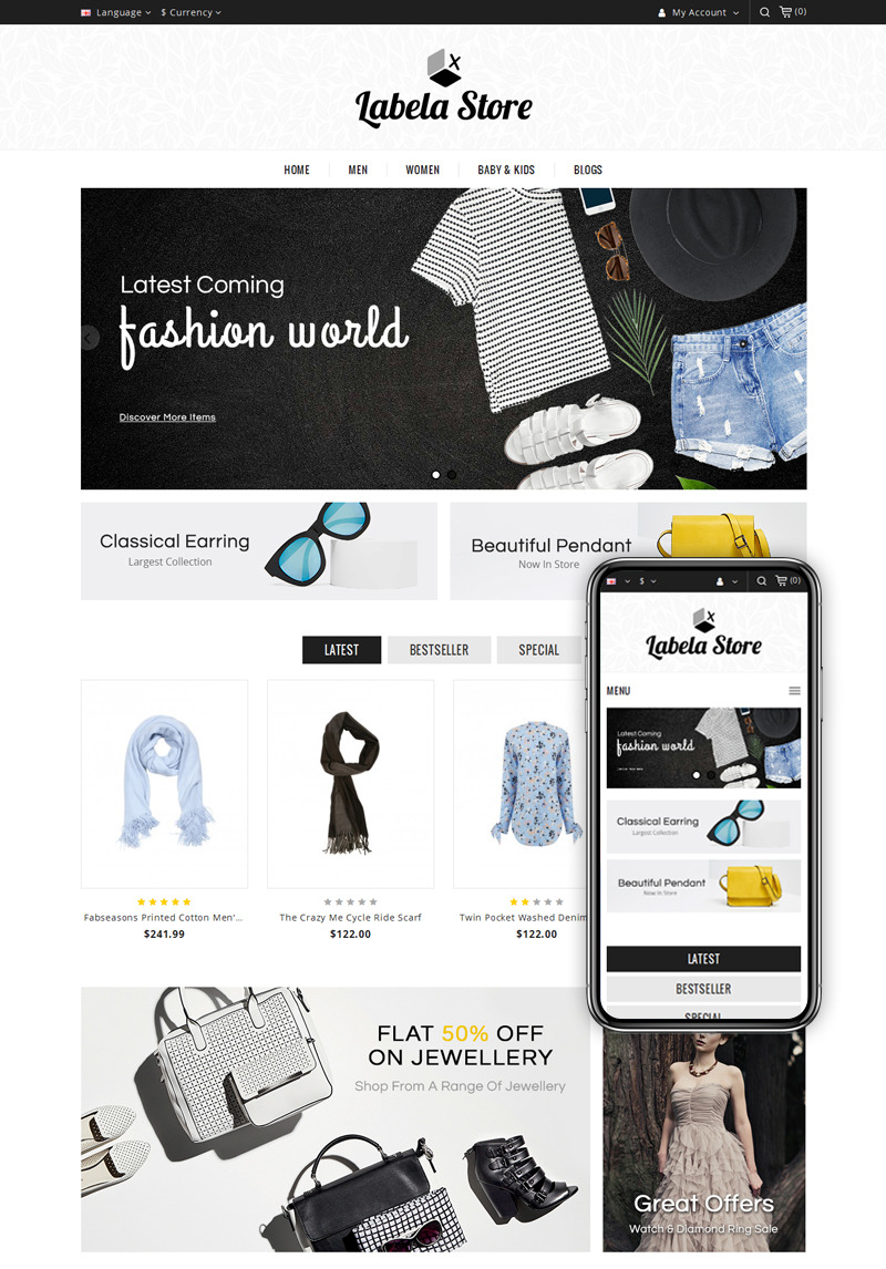 Labela - Multipurpose OpenCart Template #68530