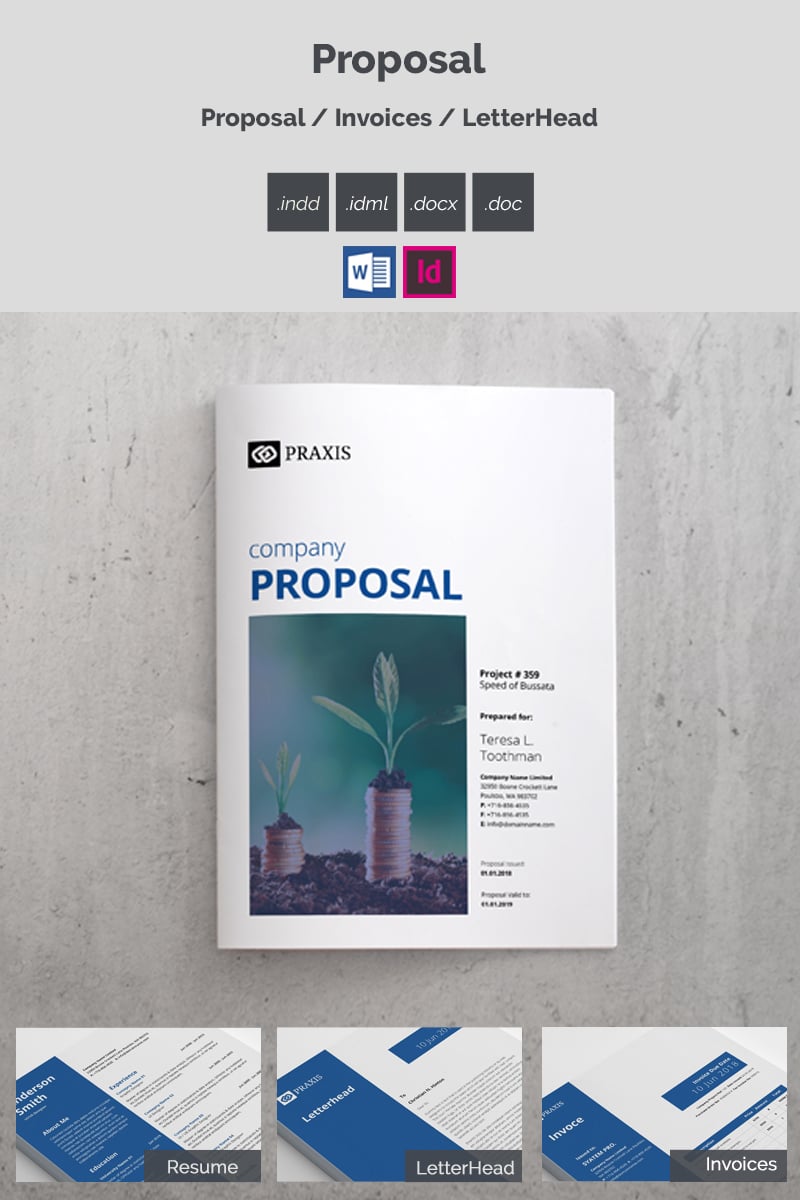 Proposal Corporate Identity Template #68510