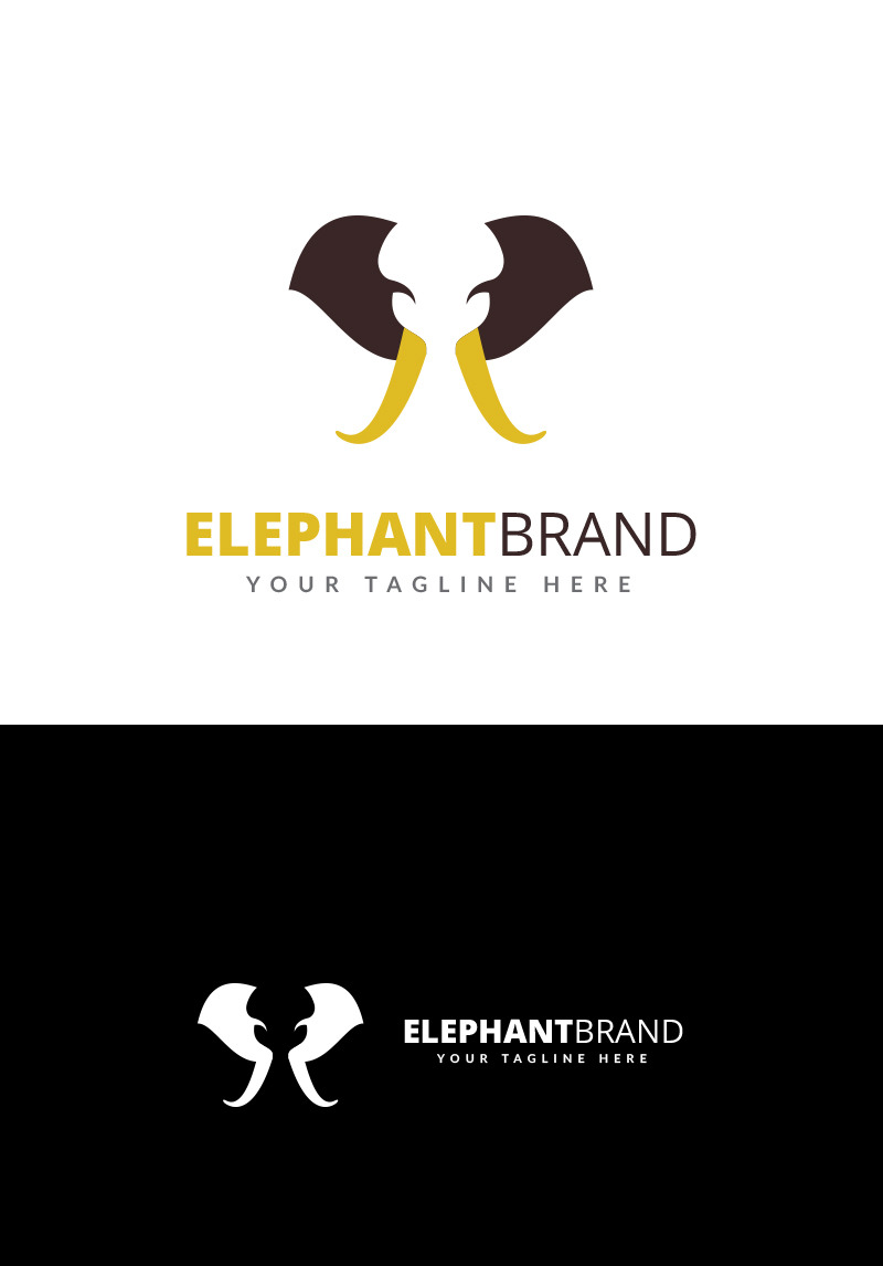Elephant Brand Logo Template #68742