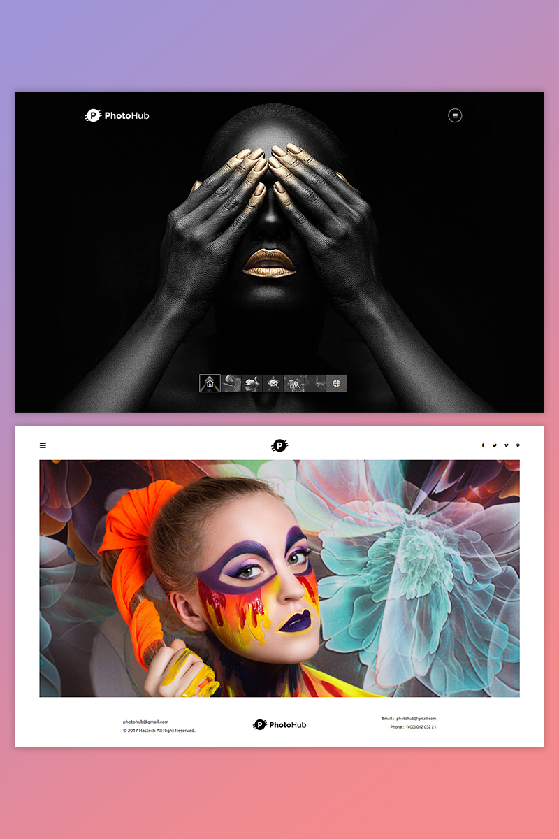Photohub - Creative Photography Website Template #68844