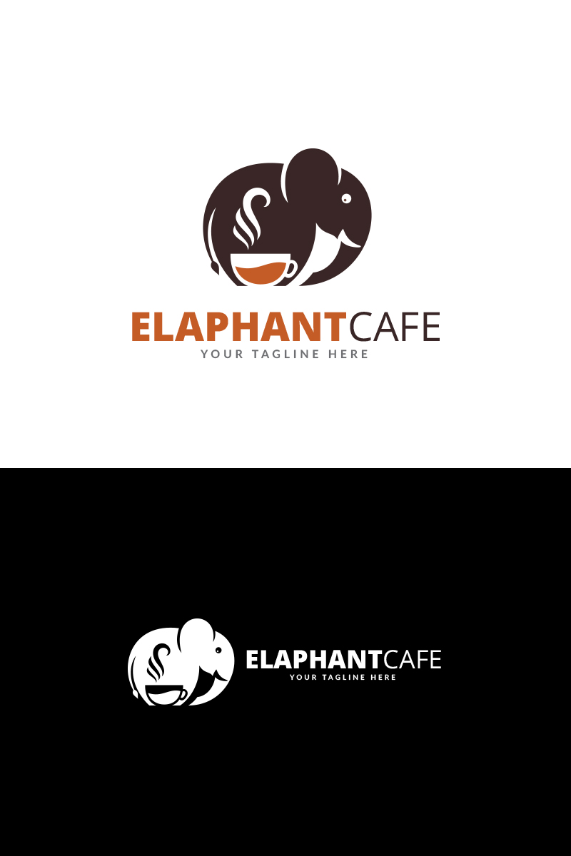 Elephant Cafe Logo Template #68909