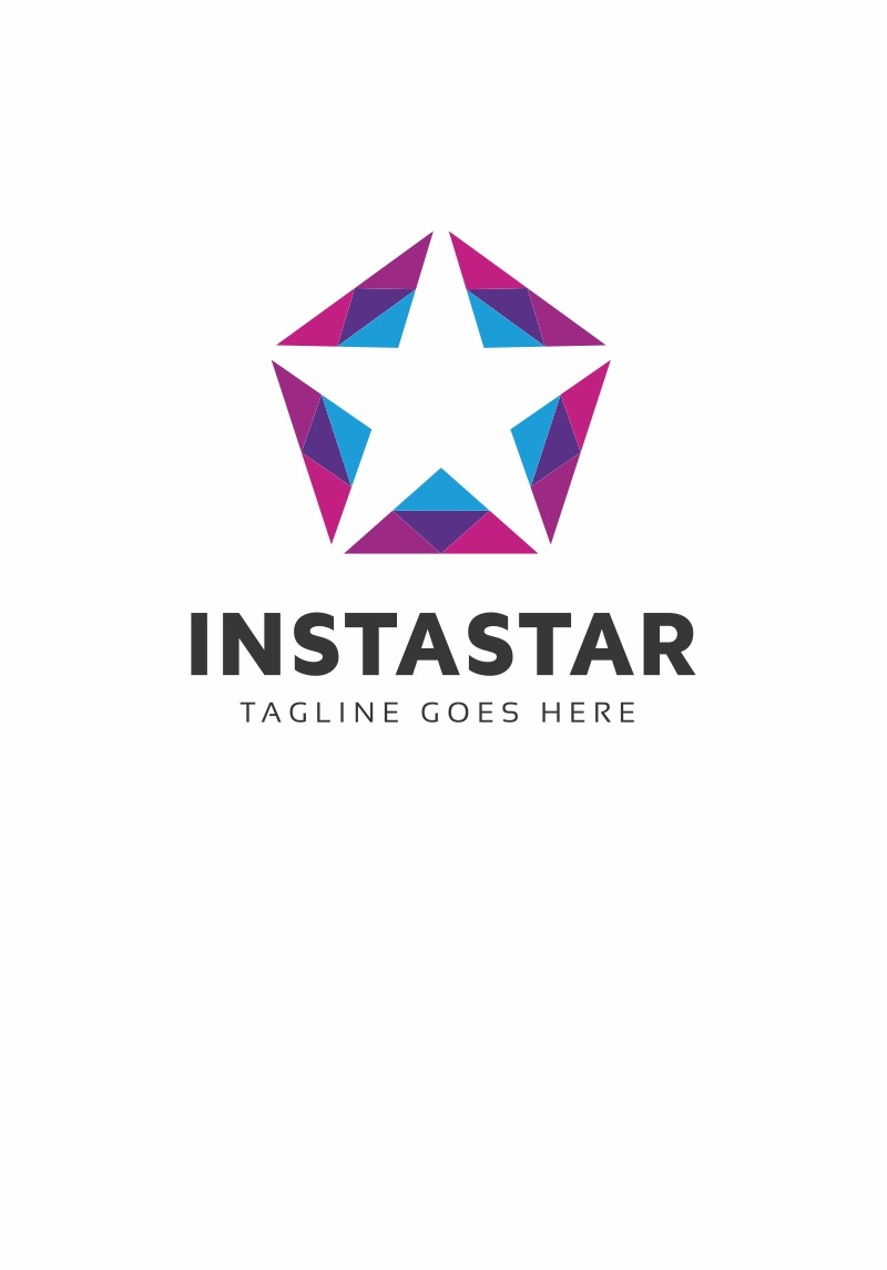 Insta Star Color Logo Template #69050