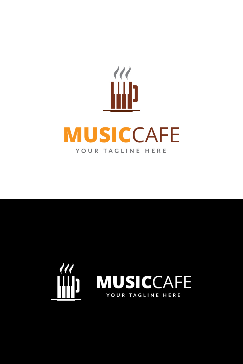 Music Cafe Logo Template #69035