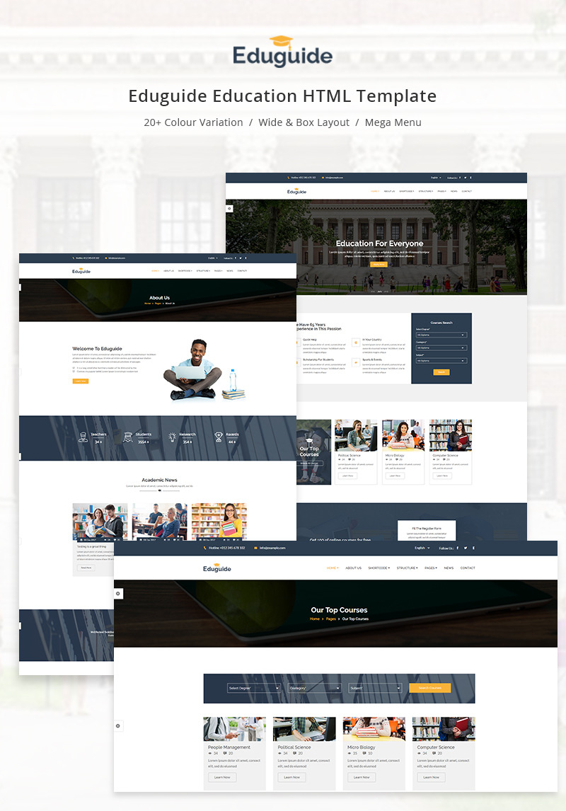 Template Siti Web #69064 per Un Sito di Scuola Primaria