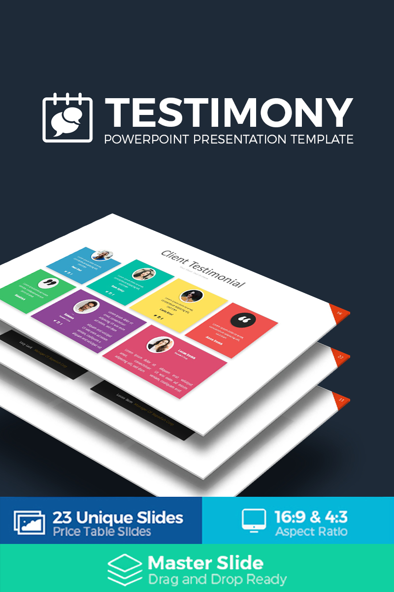 Testimony Presentation PowerPoint Template #69093