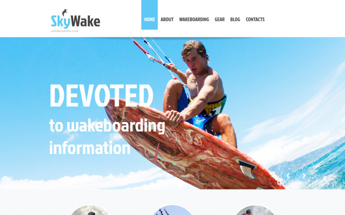 Skydiving Templates | TemplateMonster