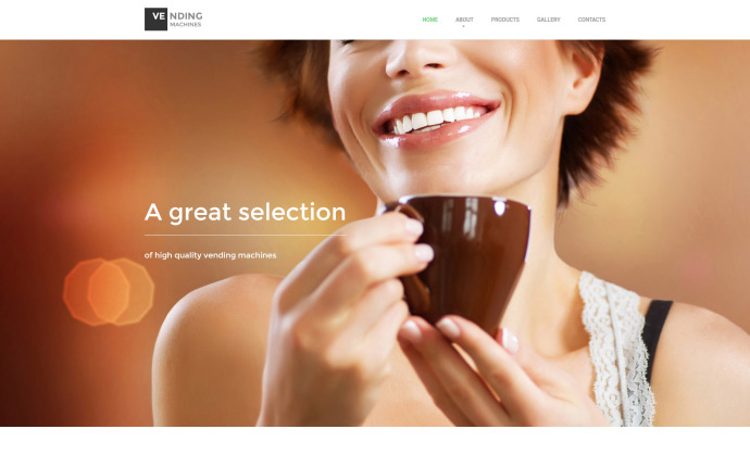 Vending Machines Website Templates | TemplateMonster