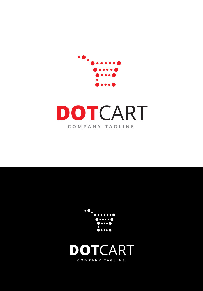 Dot Cart Logo Template #69437