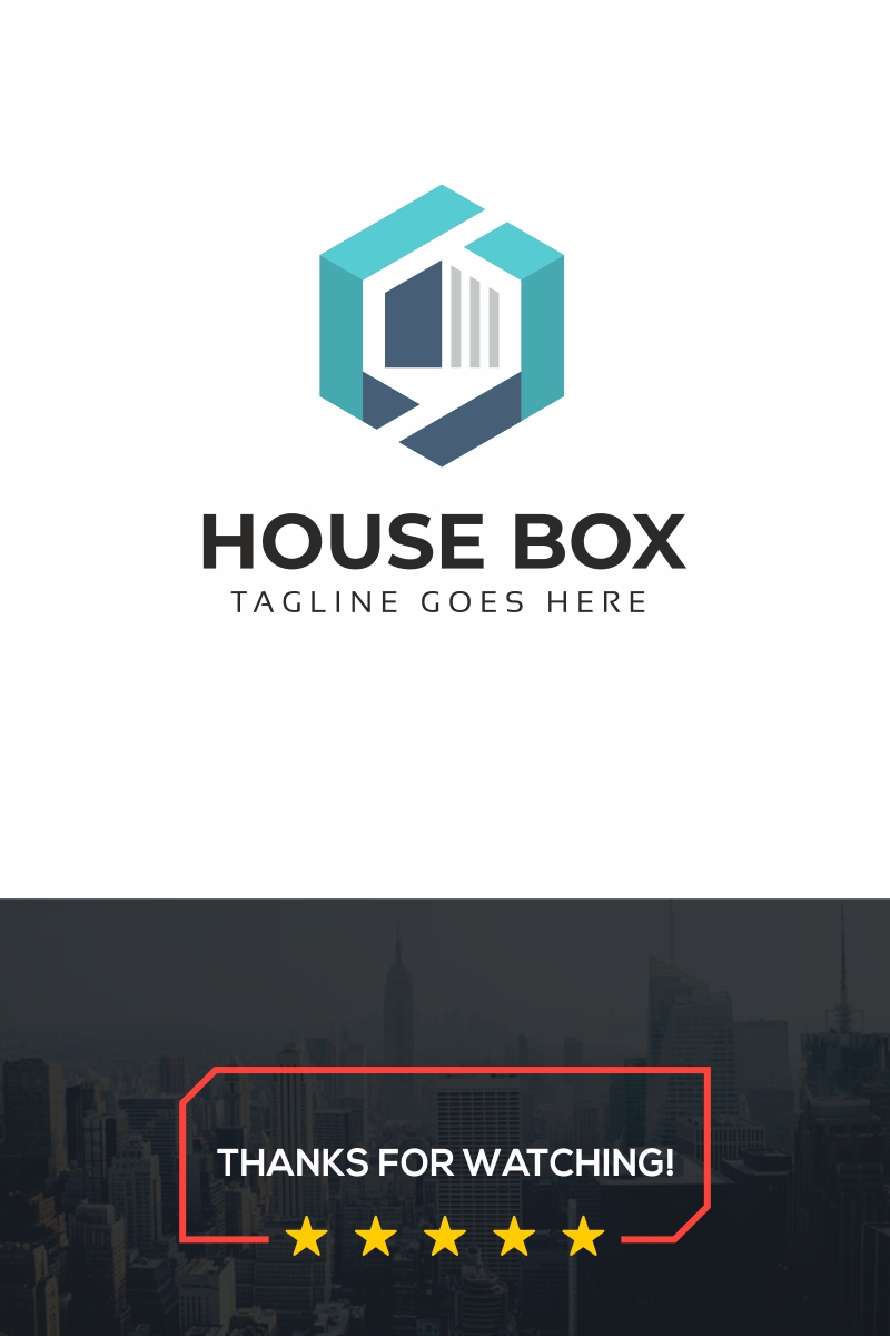 Download House Box Logo Logo Template - Шаблон логотипа на тему графика
