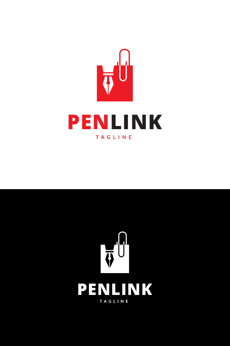 Download Pen Link Logo Template - Шаблон логотипа на тему графика