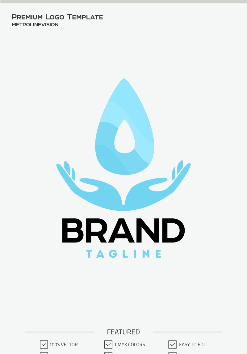 Safe Drop Logo Template #70882