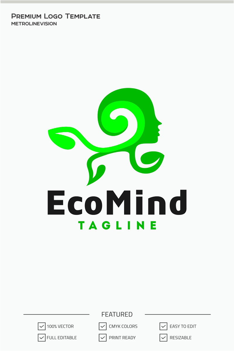 Eco Mind Logo Template #70957