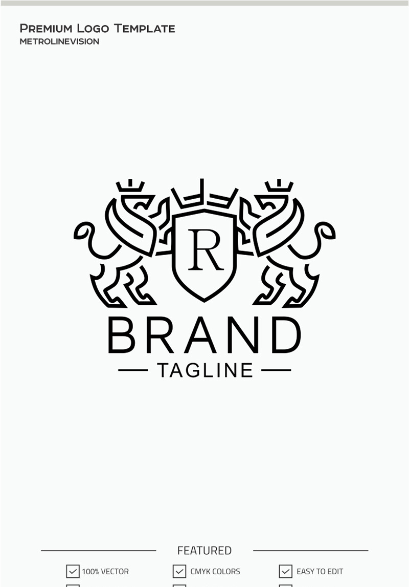 Royal Lions Logo Template 70943