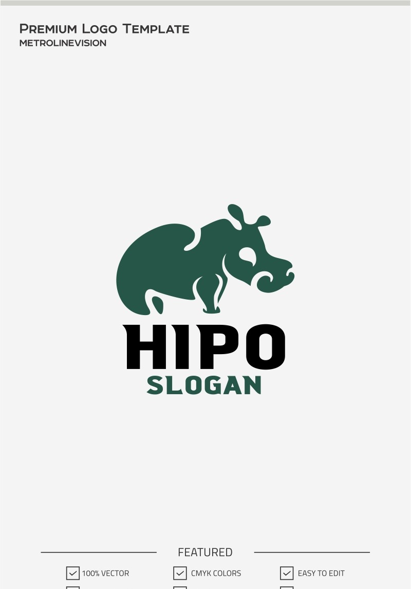Hippo Logo Template #71357