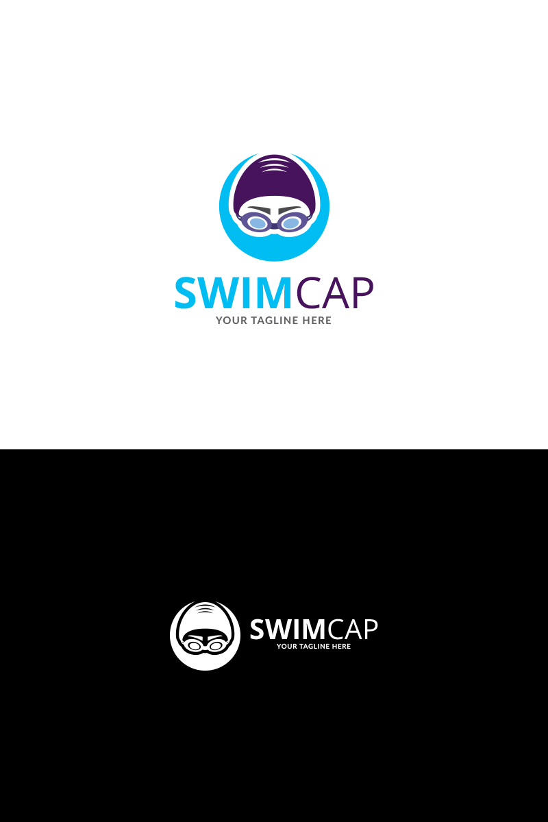 Swim Cap Logo Template #72106
