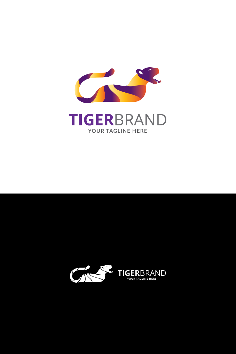 Tiger Color Brand Logo Template #72136