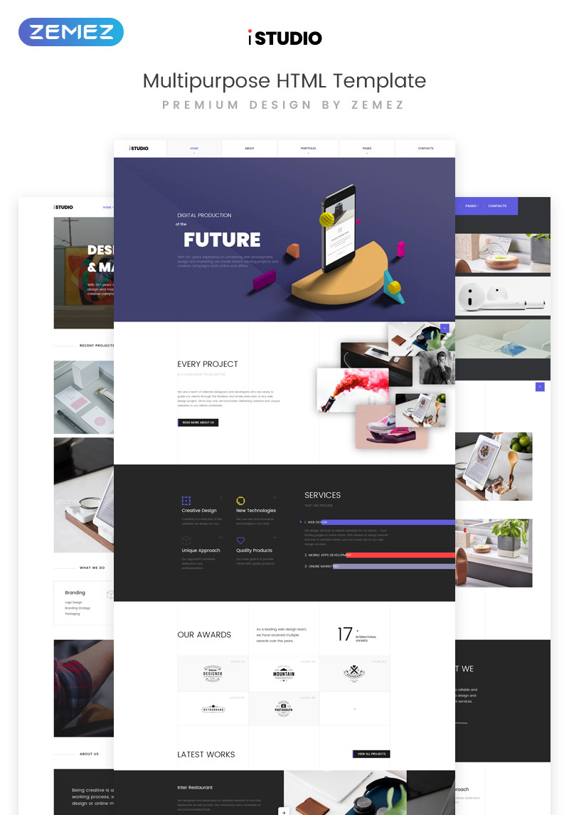 Digital Production Multipurpose HTML template