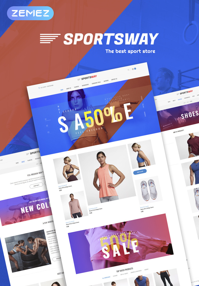 Sportsway - Sport Shop Elementor WooCommerce Theme #73675