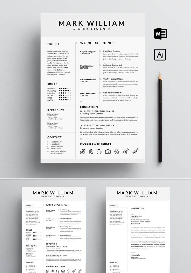 Mark William Cv/ Resume Template #73800
