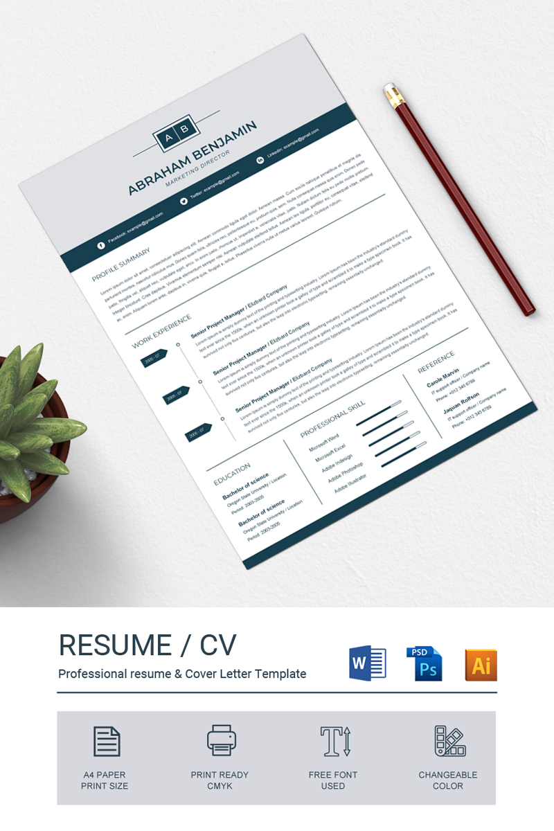 Abraham Resume Template #74331