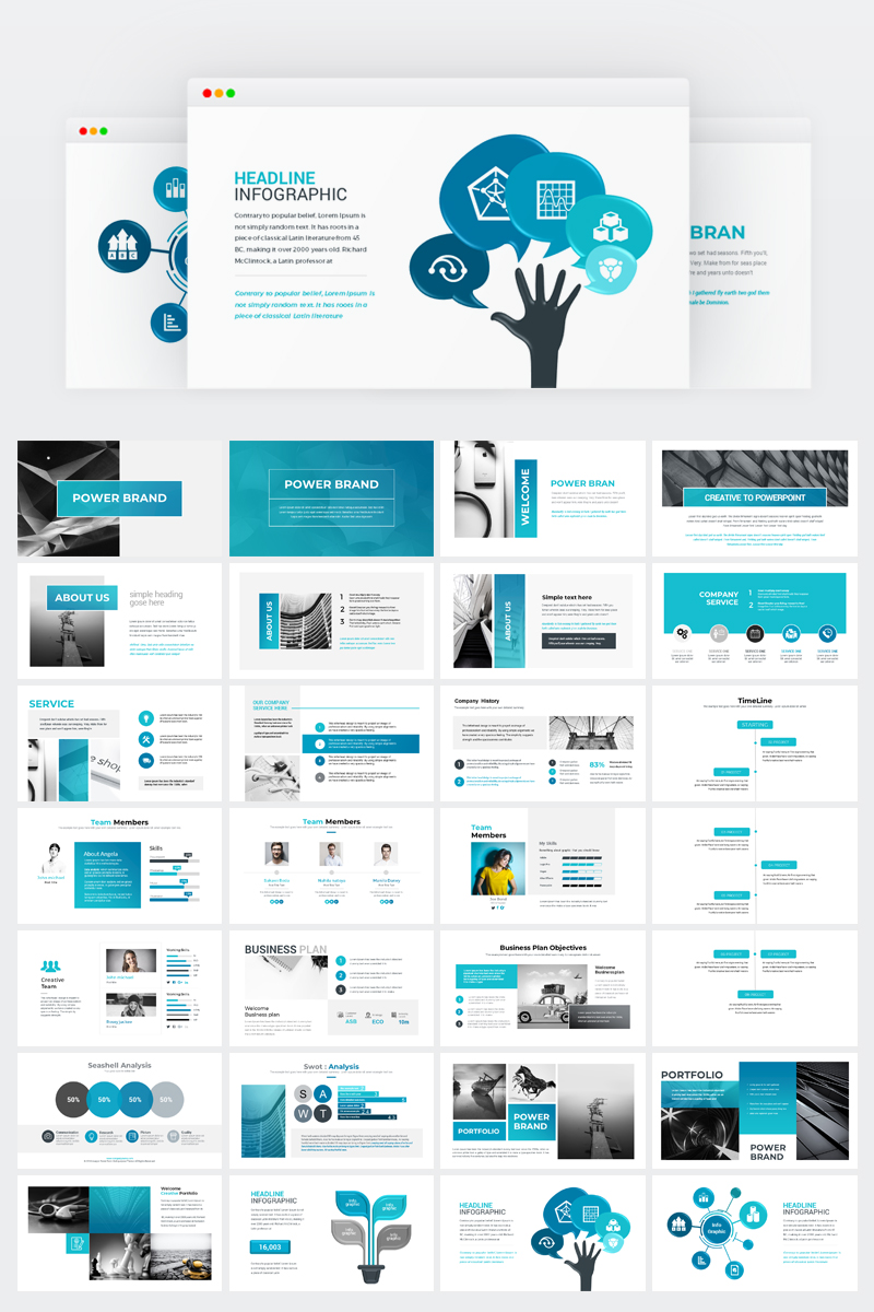 Business Presentation PowerPoint Template 74370