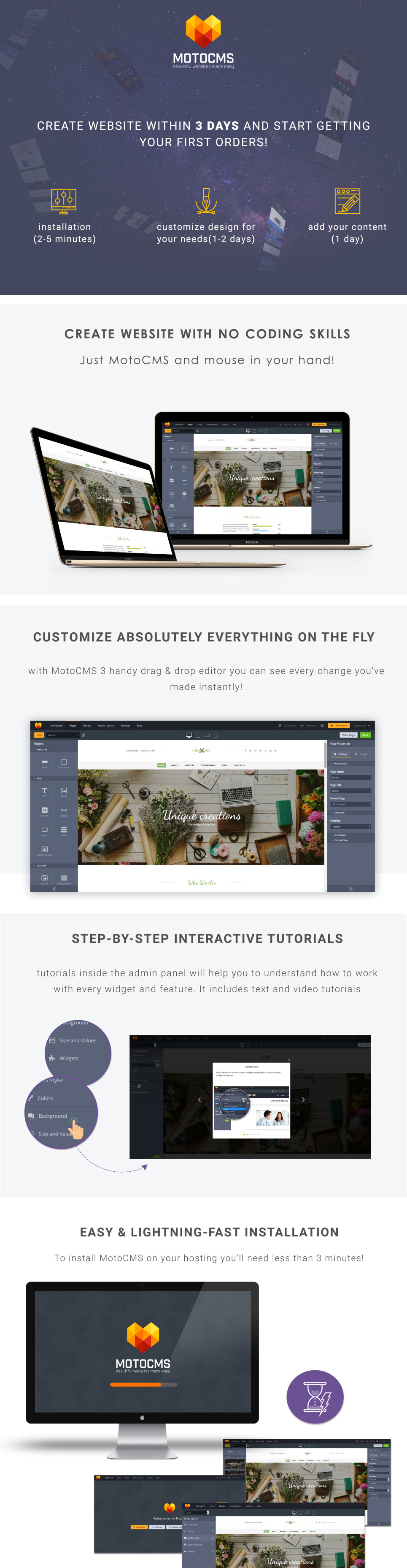 Handicraft Website Template for Handmade Art Sites - MotoCMS