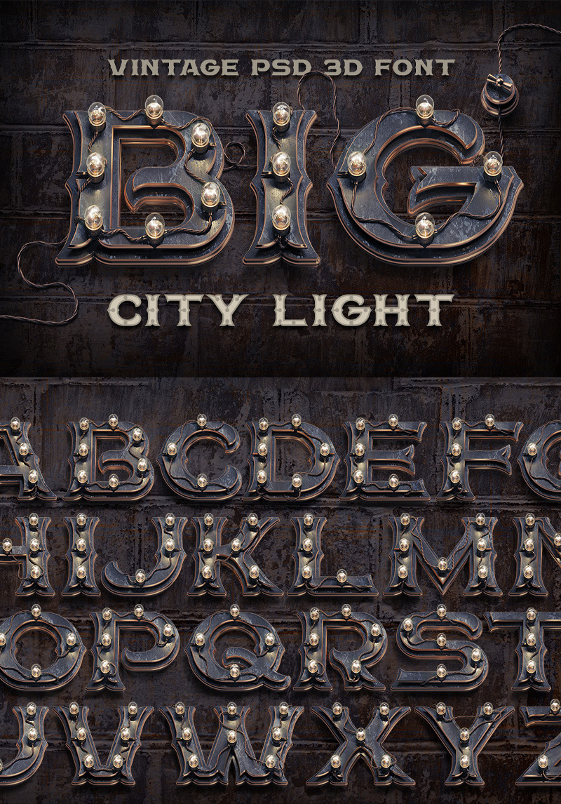 BIG City Light font Font #74664