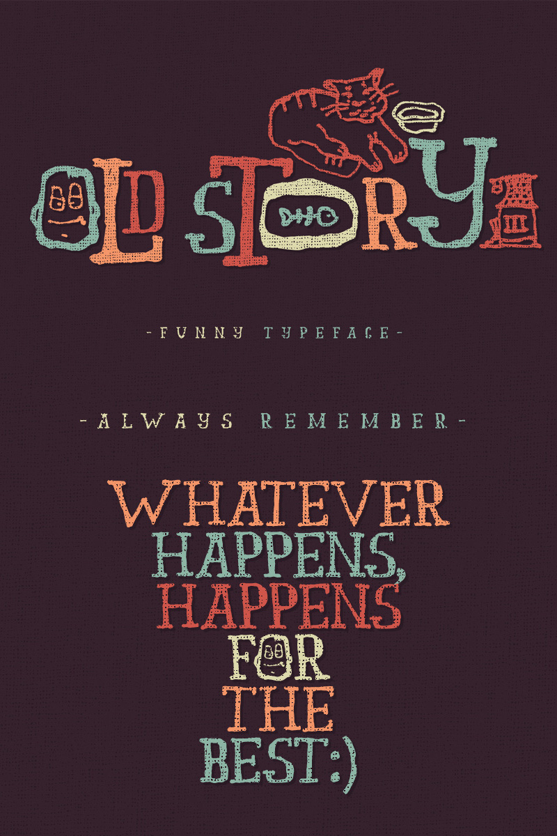 Old story typeface Font #74658