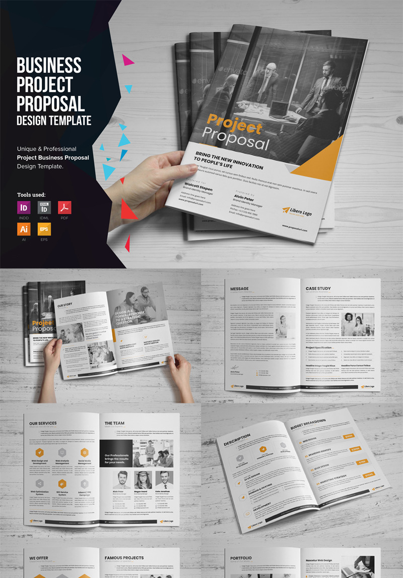 Project Business Proposal Corporate Identity Template #74607