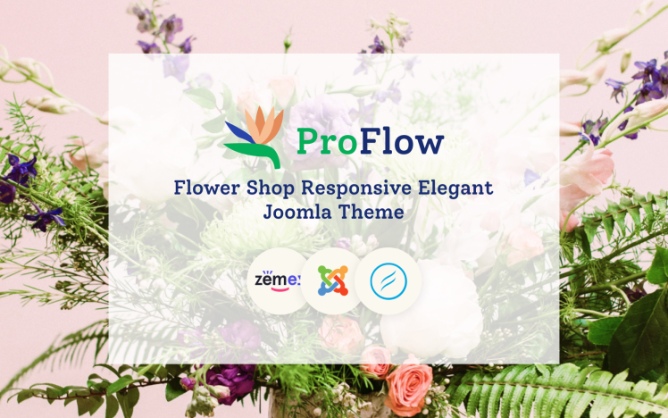 ProFlow - Flower Shop Responsive Joomla Template #102409