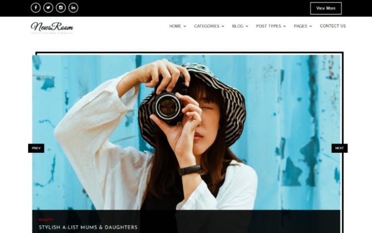 Newsvox - Multi Purpose Blog Html5 Website Template #107015