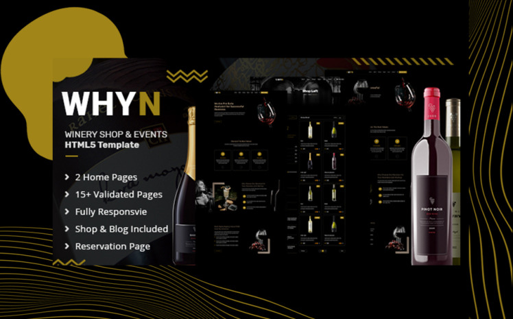 WHYN - Winery Shpo HTML Website Template #108327
