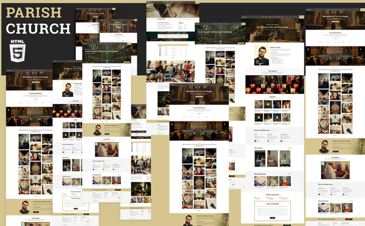 Parish | Church and Religious HTML5 Website Template #117216