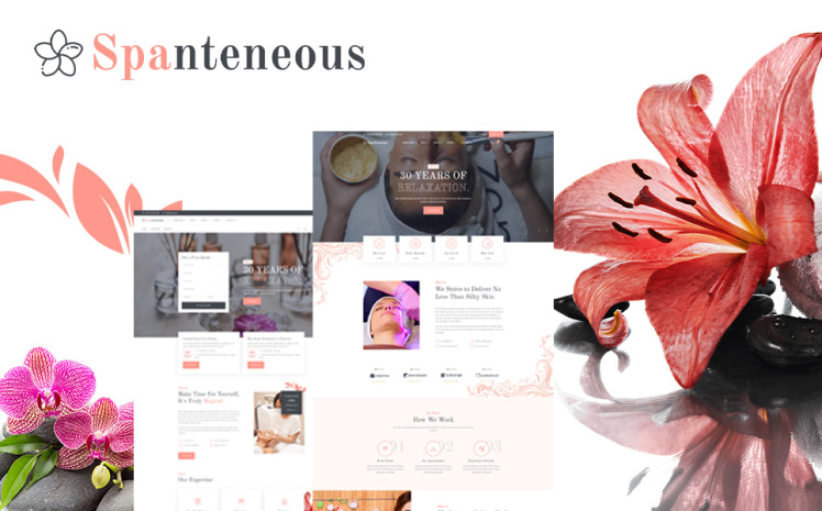 Spantaneous - Spa Website Template #117209