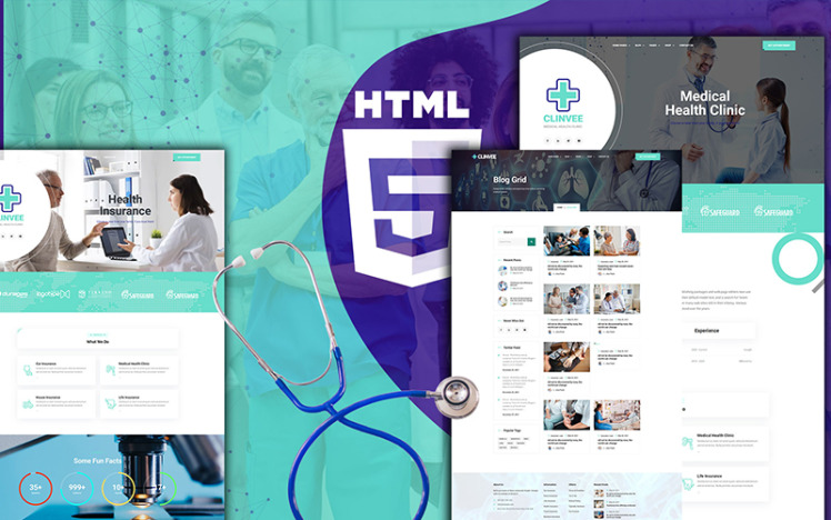 Clinvee | Doctor Medical Clinic Website Template #126443