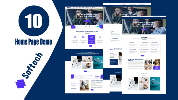 Softech - IT Solutions and Services HTML5 Website Template #167932