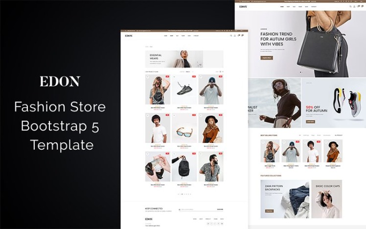 Edon - Fashion Store Bootstrap 5 Website Template #173536