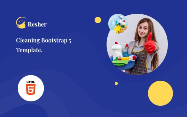 Resher - Cleaning Service Bootstrap 5 Website Template #181440