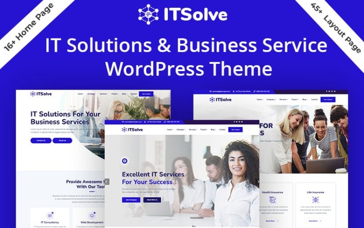 IT-Solve IT Solution Business & Multipurpose HTML5 Template #185415